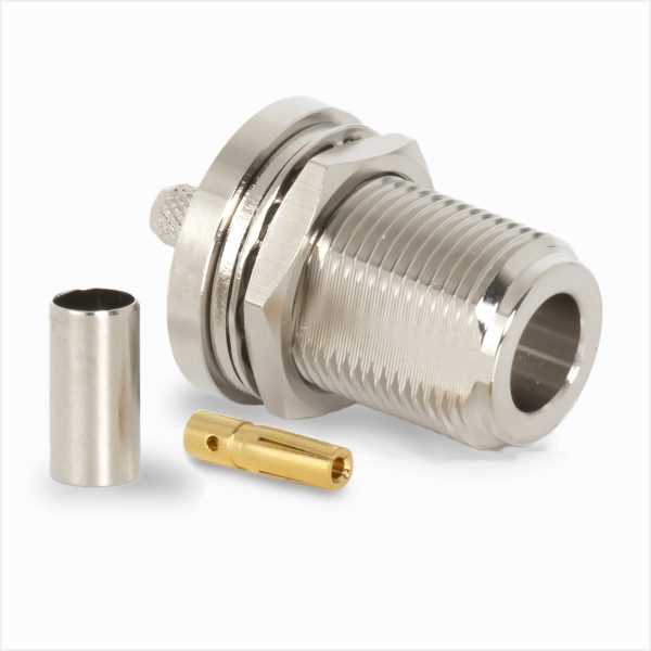 Conector N hembra panel full-crimp RG-223/U – Microwave & Coaxial ...